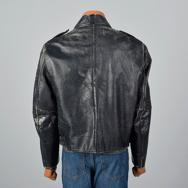 1950s Mens Chicago Police Leather Jacket – Style & Salvage