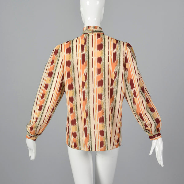 1970s Ruggeri Print Blouse with Bow – Style & Salvage