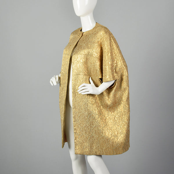 1960s Metallic Gold Cape – Style & Salvage
