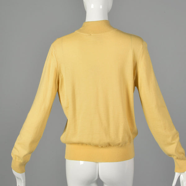 Kasha de Rodier 1980s Lightweight Cream Mockneck Sweater – Style & Salvage
